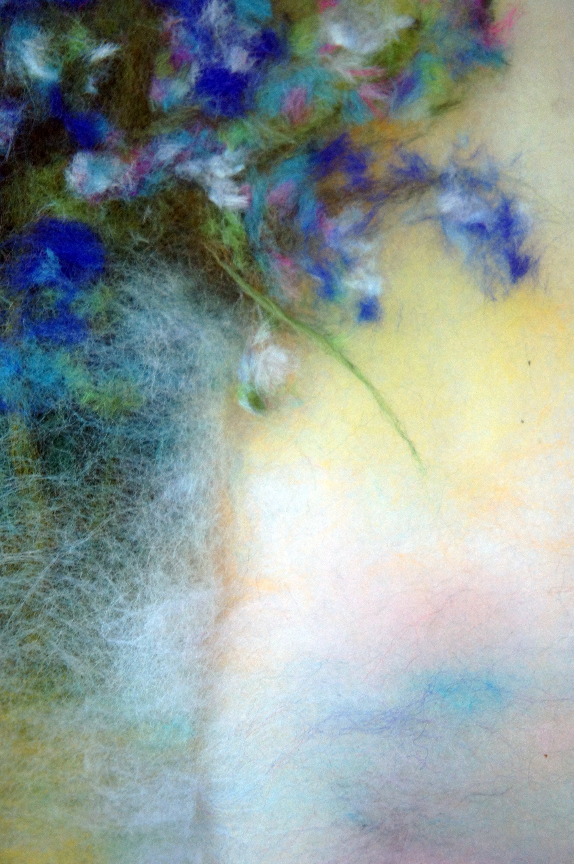 Nature Felted Ar Wool Painting, Wall Art, Handmade Wool Art, Original ...