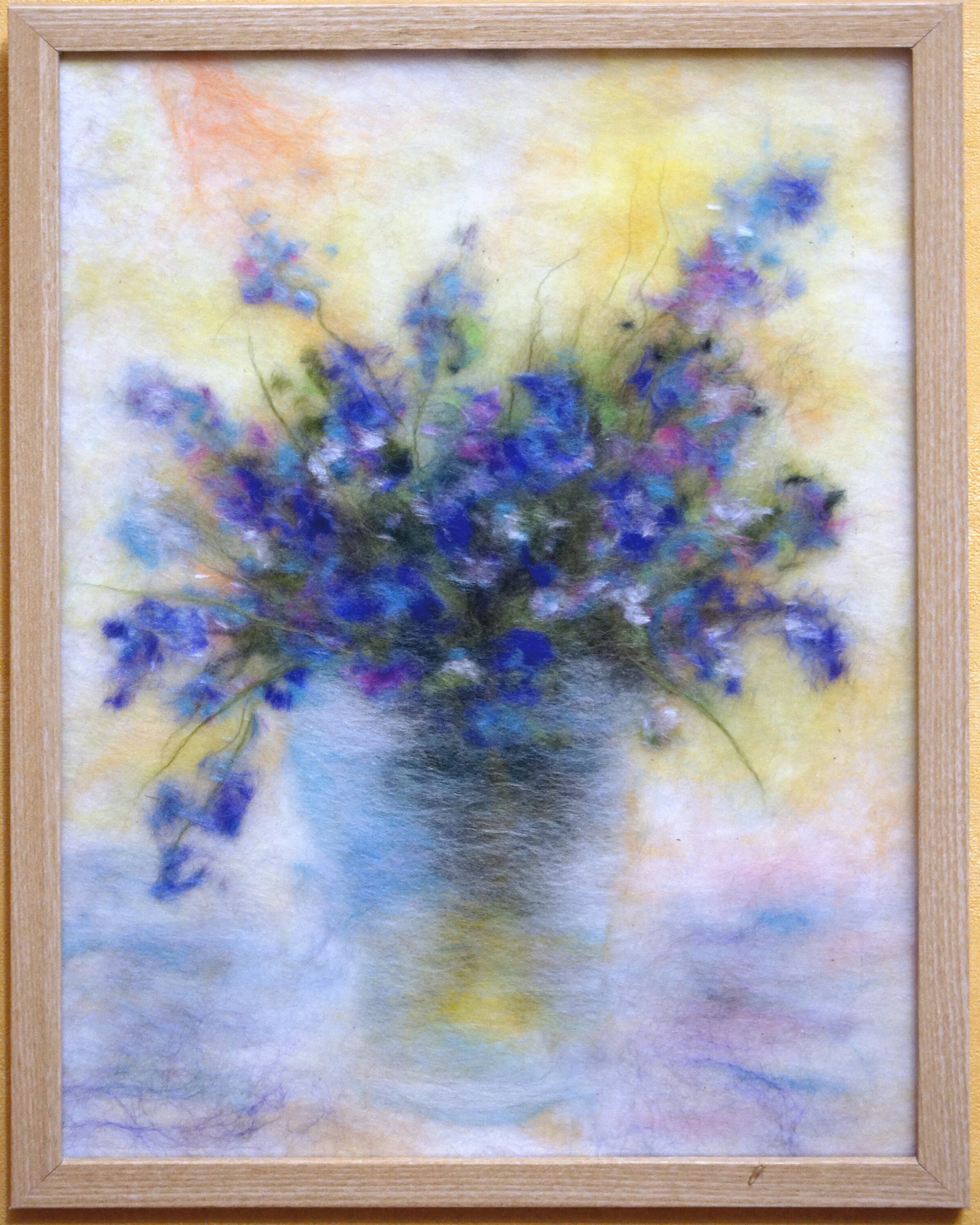 Nature Felted Ar Wool Painting, Wall Art, Handmade Wool Art, Original ...