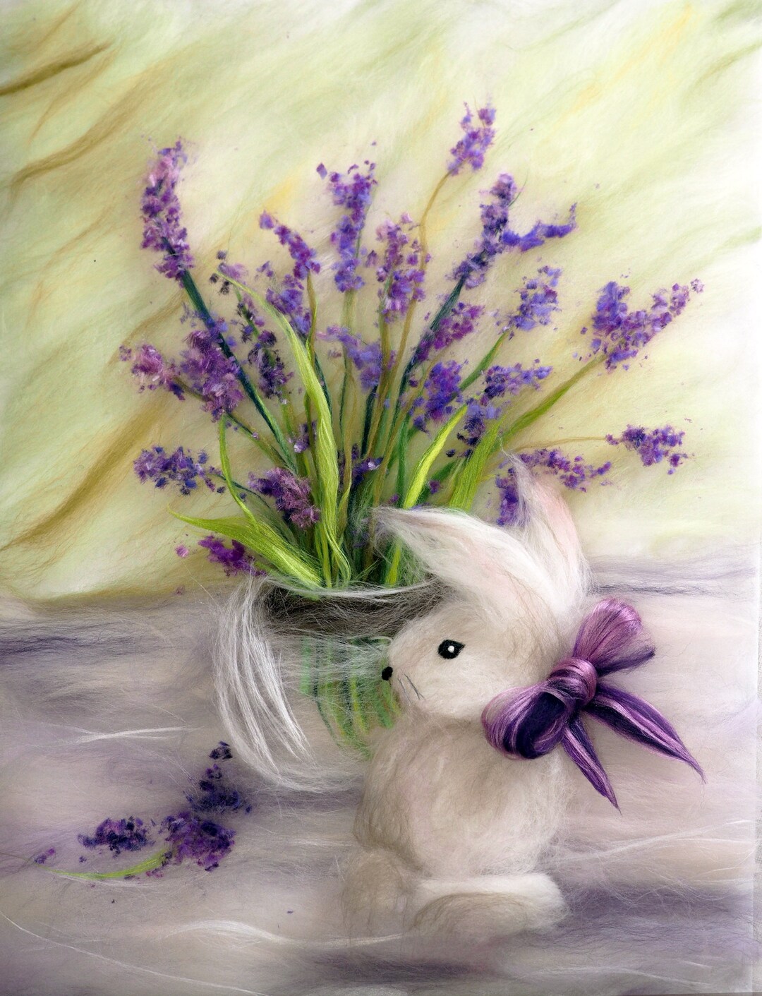 Wool Painting, Wall Art, Handmade Wool Art, Original Felted Painting ...