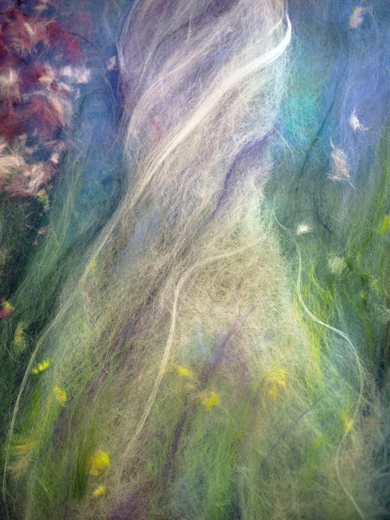 Modern Wool Painting Felt Art, Handmade Wool Art, Original Felted ...