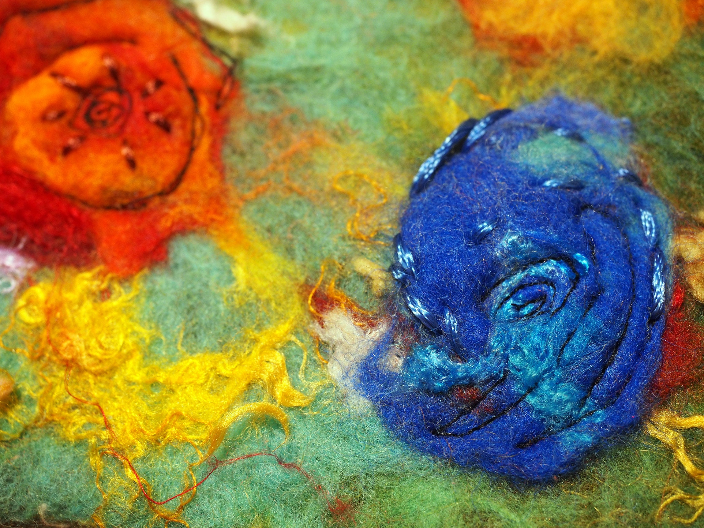 Felt Tapestry, Sunset, Felt Painting, Felted Picture, Wool Painting 3d ...
