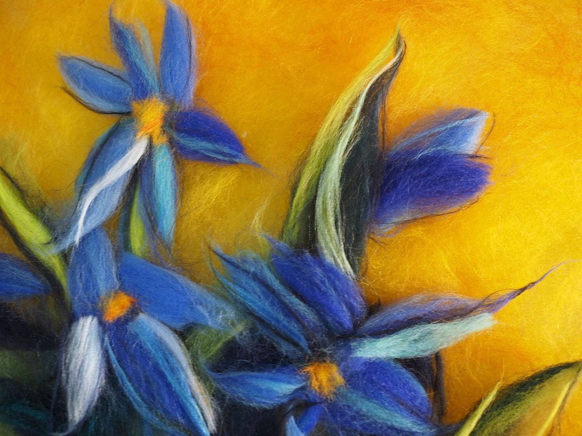 New Home Ornament, Felted Art,merino Wool Handmade Wool Art, Original ...