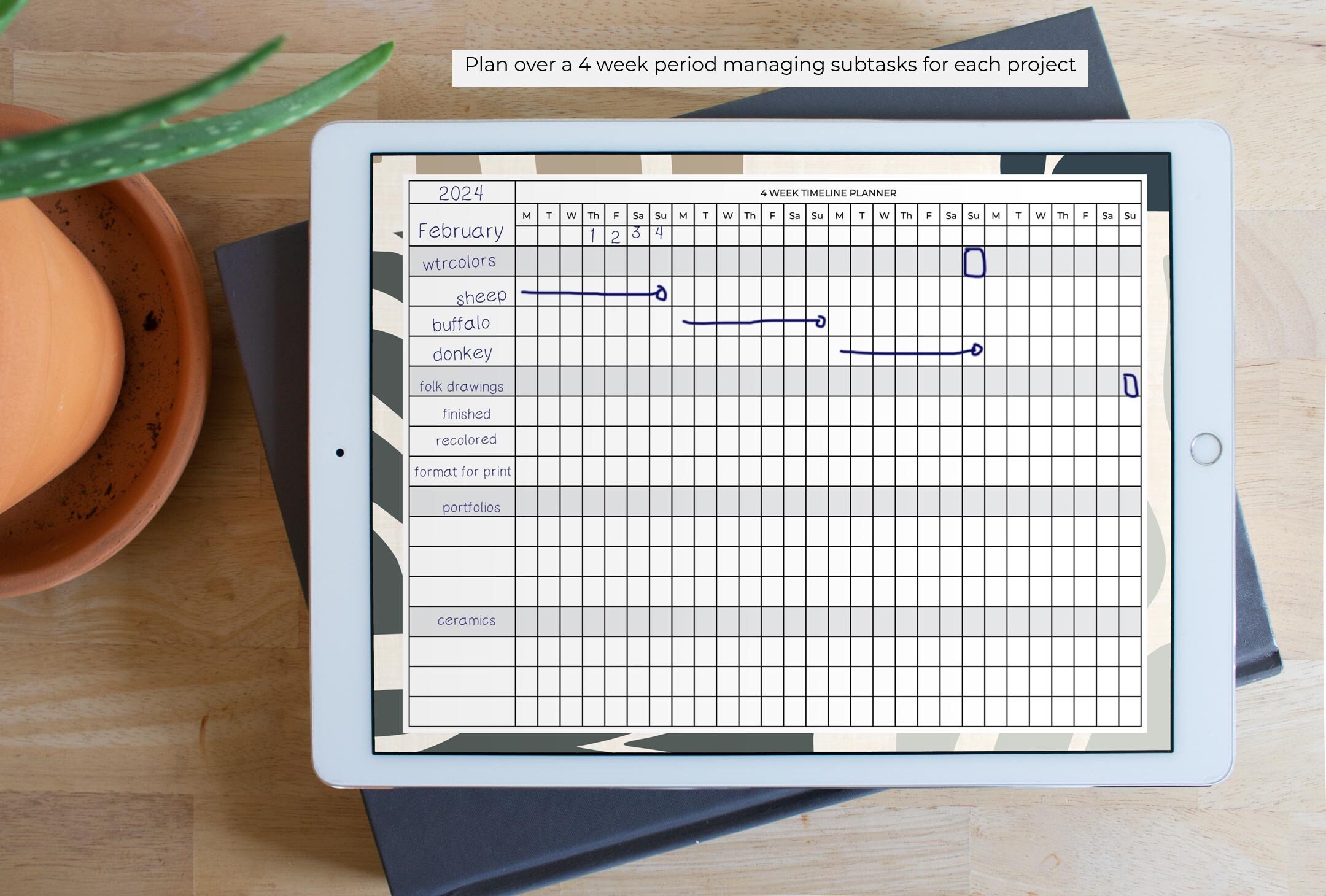 Creative Projects Planner Digital File to Print or Use With an App ...