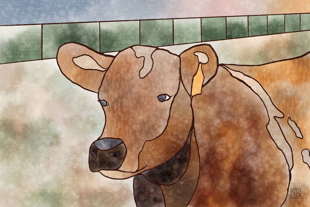 Rosie the Cow Poster - Etsy