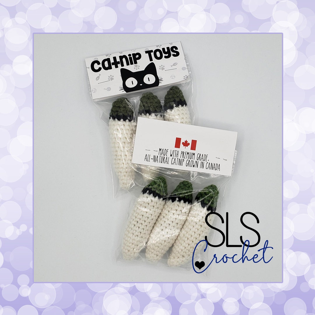 Catnip Doobie Toy, Novelty Cat Toy, Catnip Joint Toy, Crochet Joint Cat ...