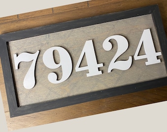 Zip Code Wall Art - Etsy