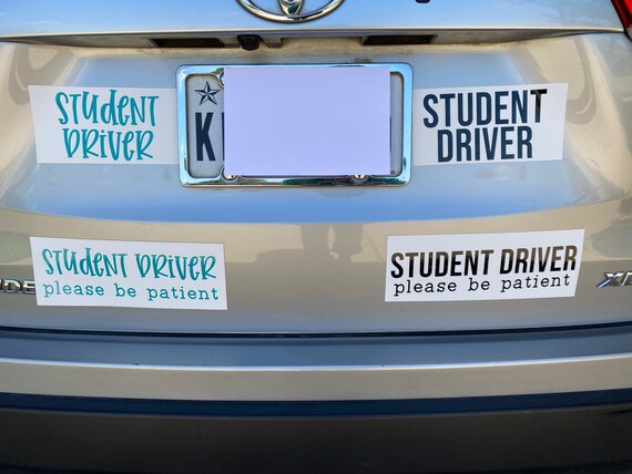 Student Driver Magnet set of 2 New Driver Car Magnet - Etsy