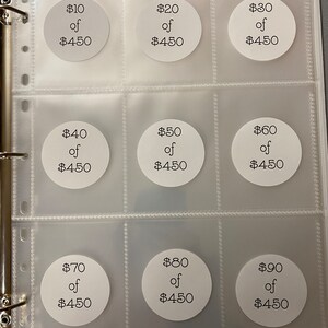 10 Dollar Savings Challenge Savings Binder Budget - Etsy