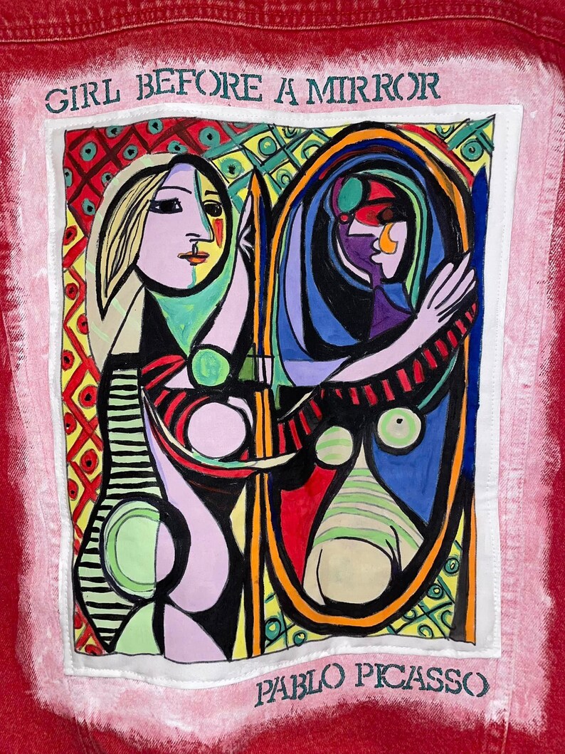 Girl Before A Mirror, 1932 by Pablo Picasso Hand-painted Jacket - Etsy