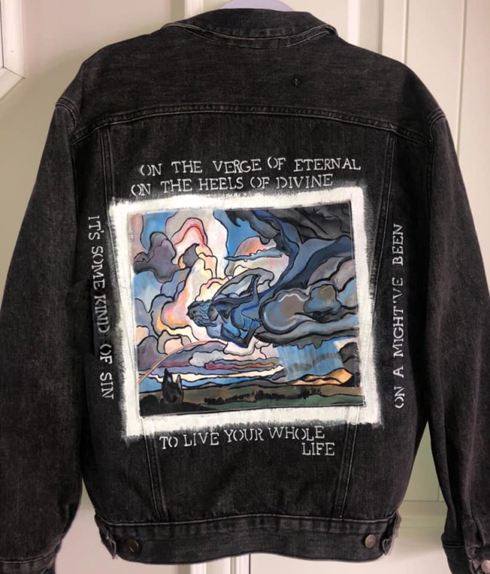 Hand-painted Album Cover Jacket (customized/made to Order) - Etsy