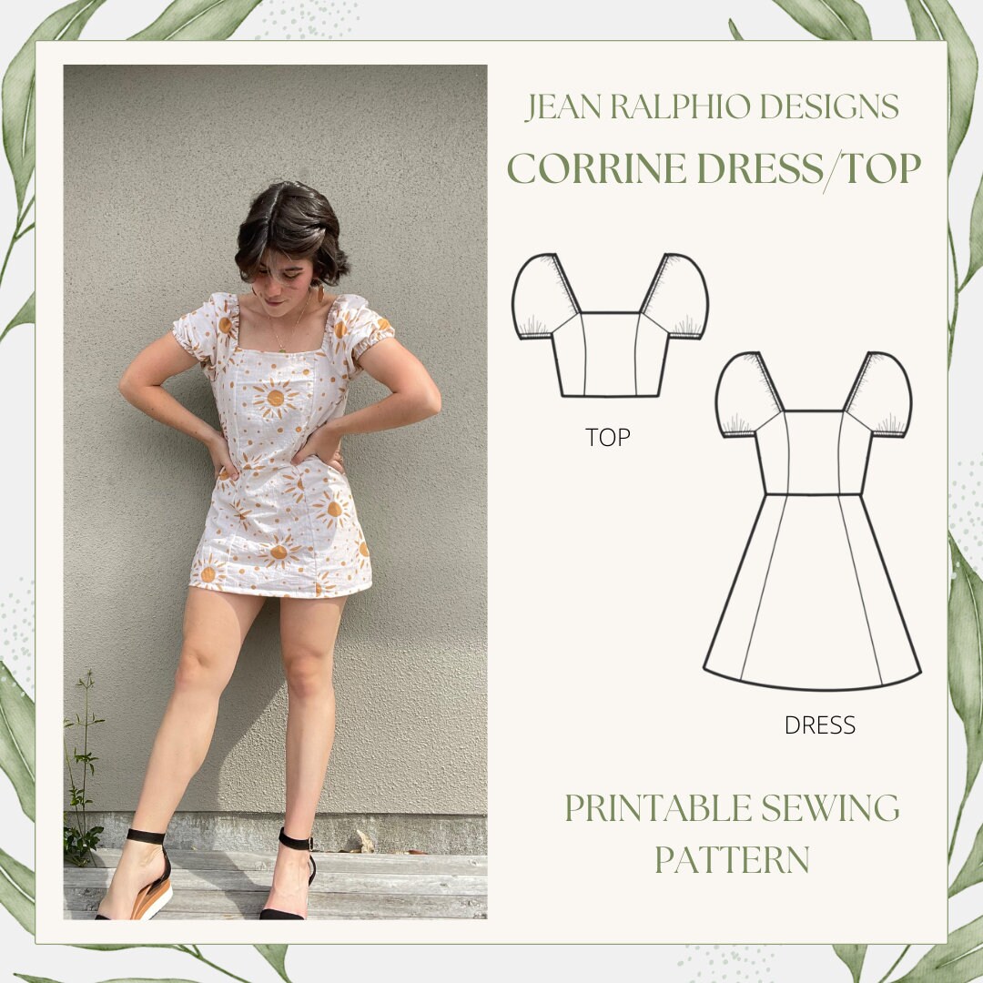 Corrine Dress/top I Sewing Pattern I DIY I Pattern I Top I Pattern ...