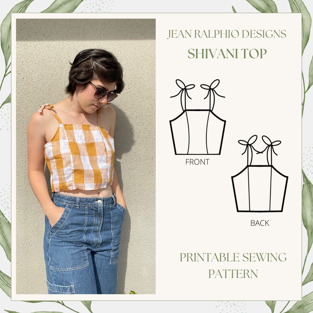 Shivani Top I Sewing Pattern I DIY I Pattern I Top I Pattern + Tutorial ...