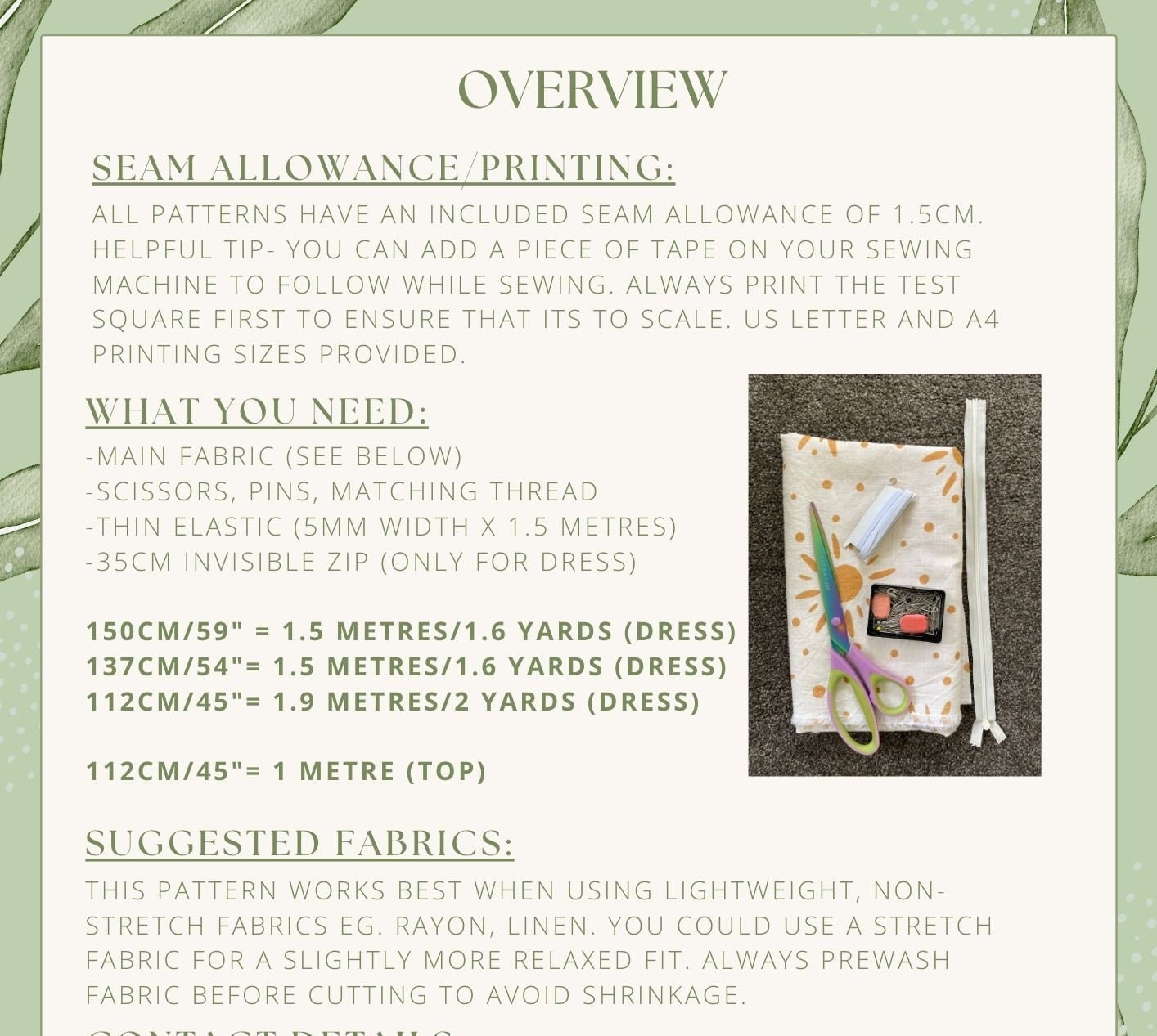 Corrine Dress/top I Sewing Pattern I DIY I Pattern I Top I Pattern ...