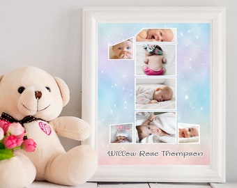 Number 1 Collage - Etsy