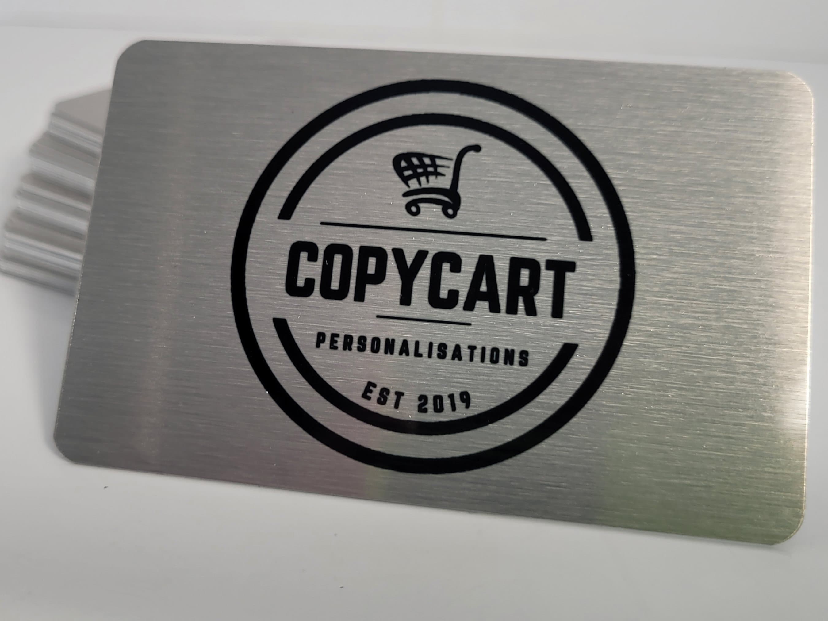 Silver Aluminium Metal Business Cards Personalised , Custom Made, VIP ...