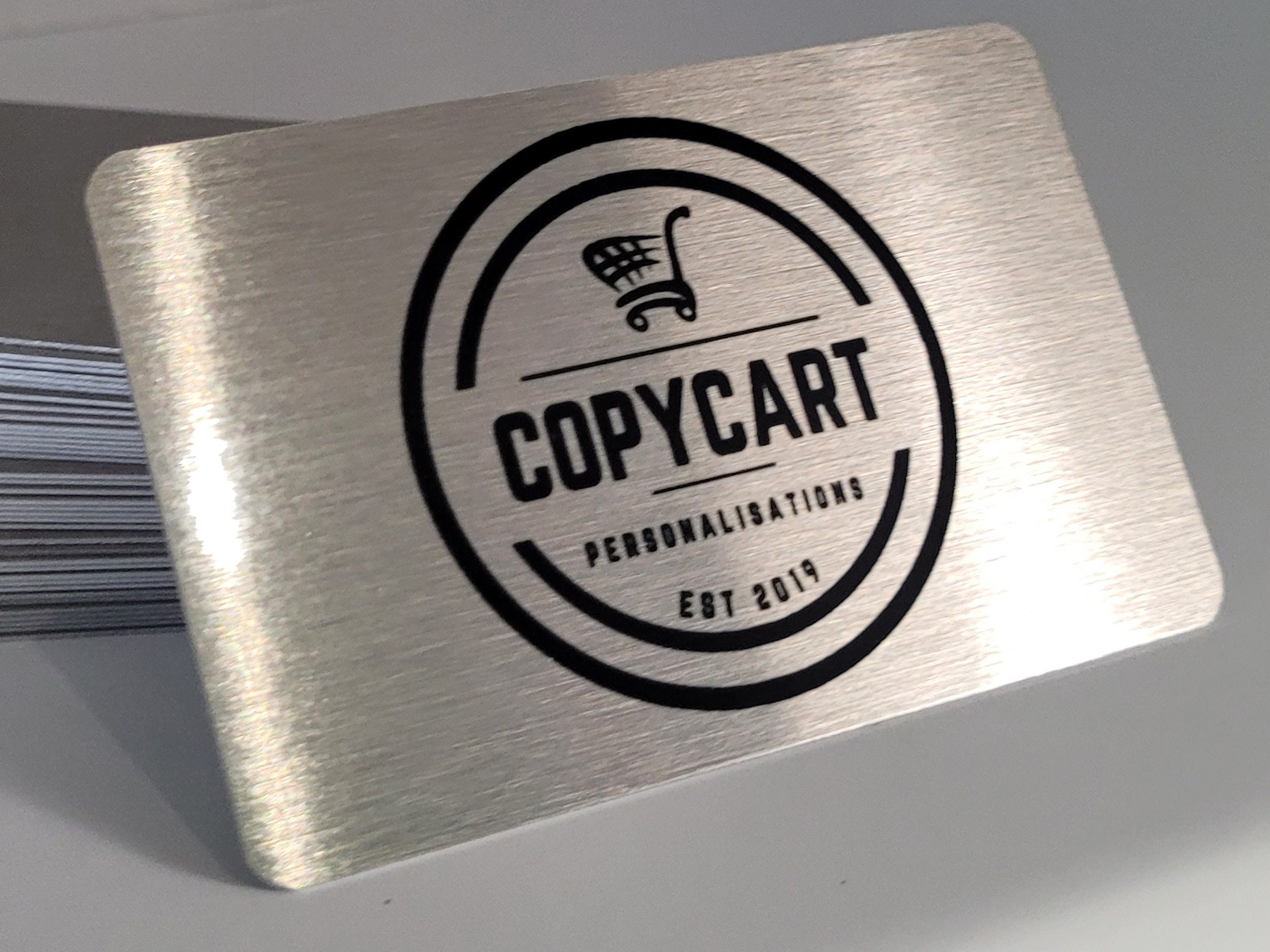 Silver Aluminium Metal Business Cards Personalised , Custom Made, VIP ...