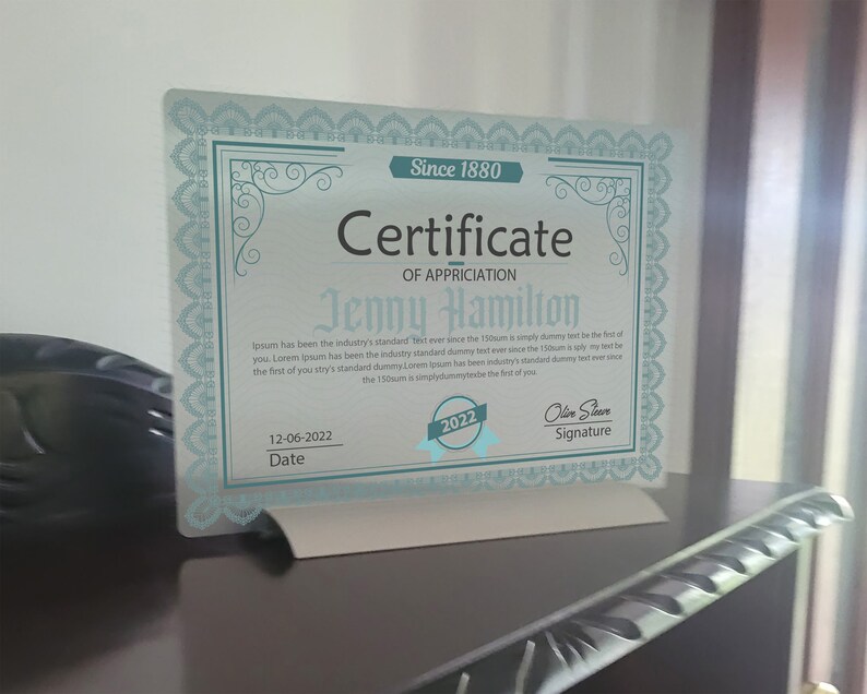 Graduation Diploma/certificate Custom Made Printed on Metal A4 - Etsy