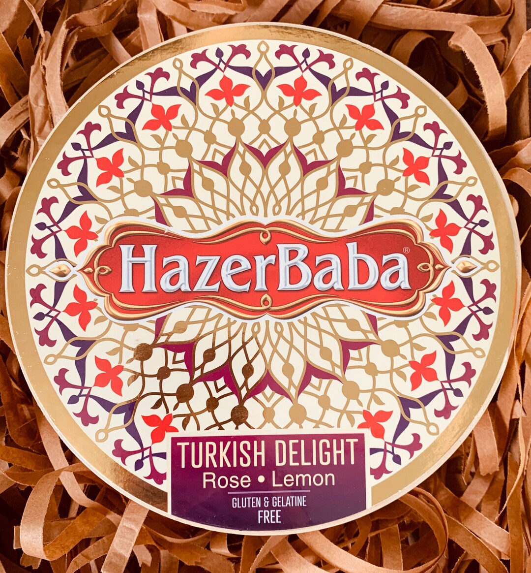 Hazerbaba Rose Lemon Flavour Wooden Drum Turkish Delight 450gr - Etsy
