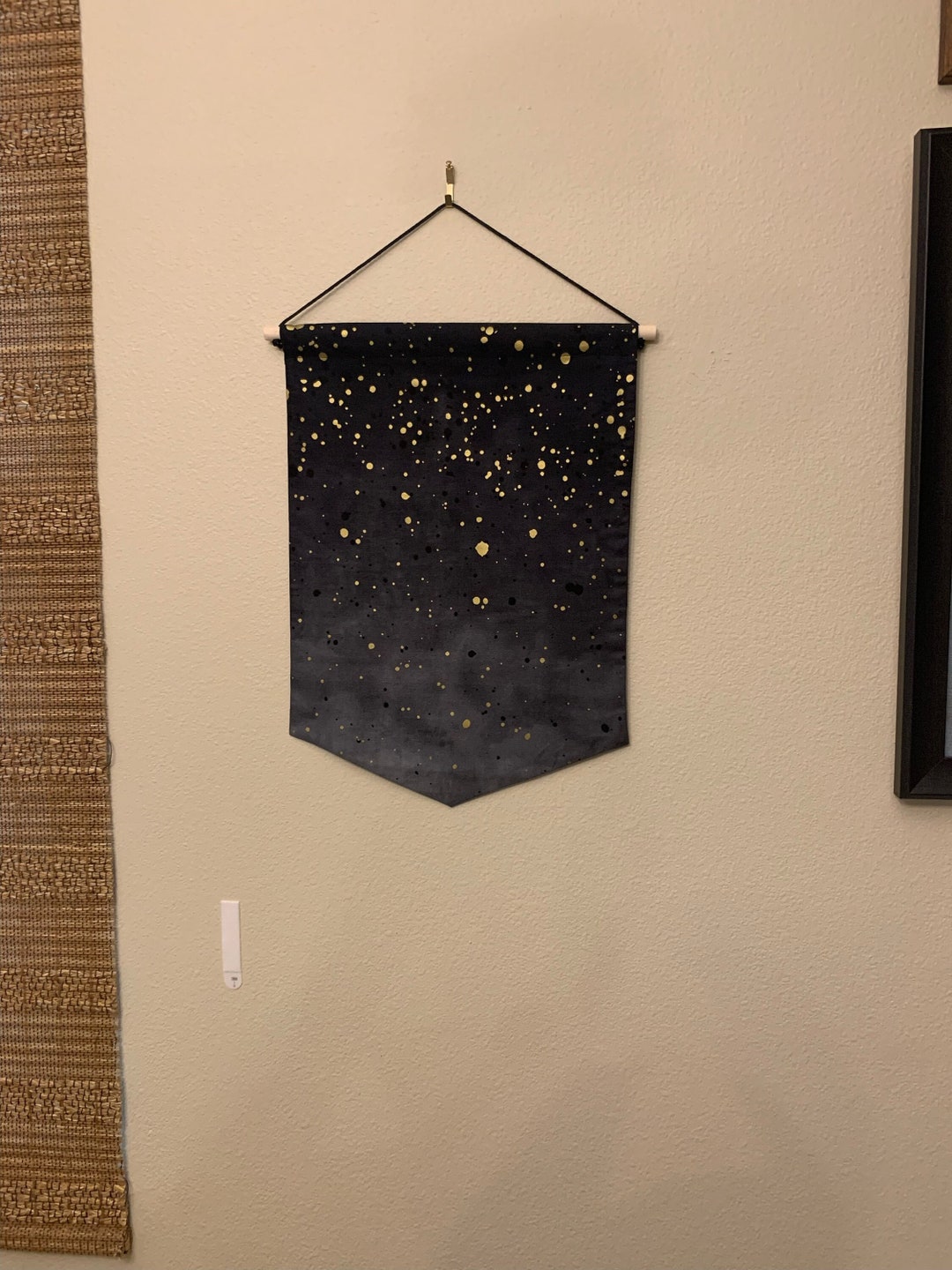 Black and Gold Ink Splatter Pin Banner | Handmade Display - Etsy