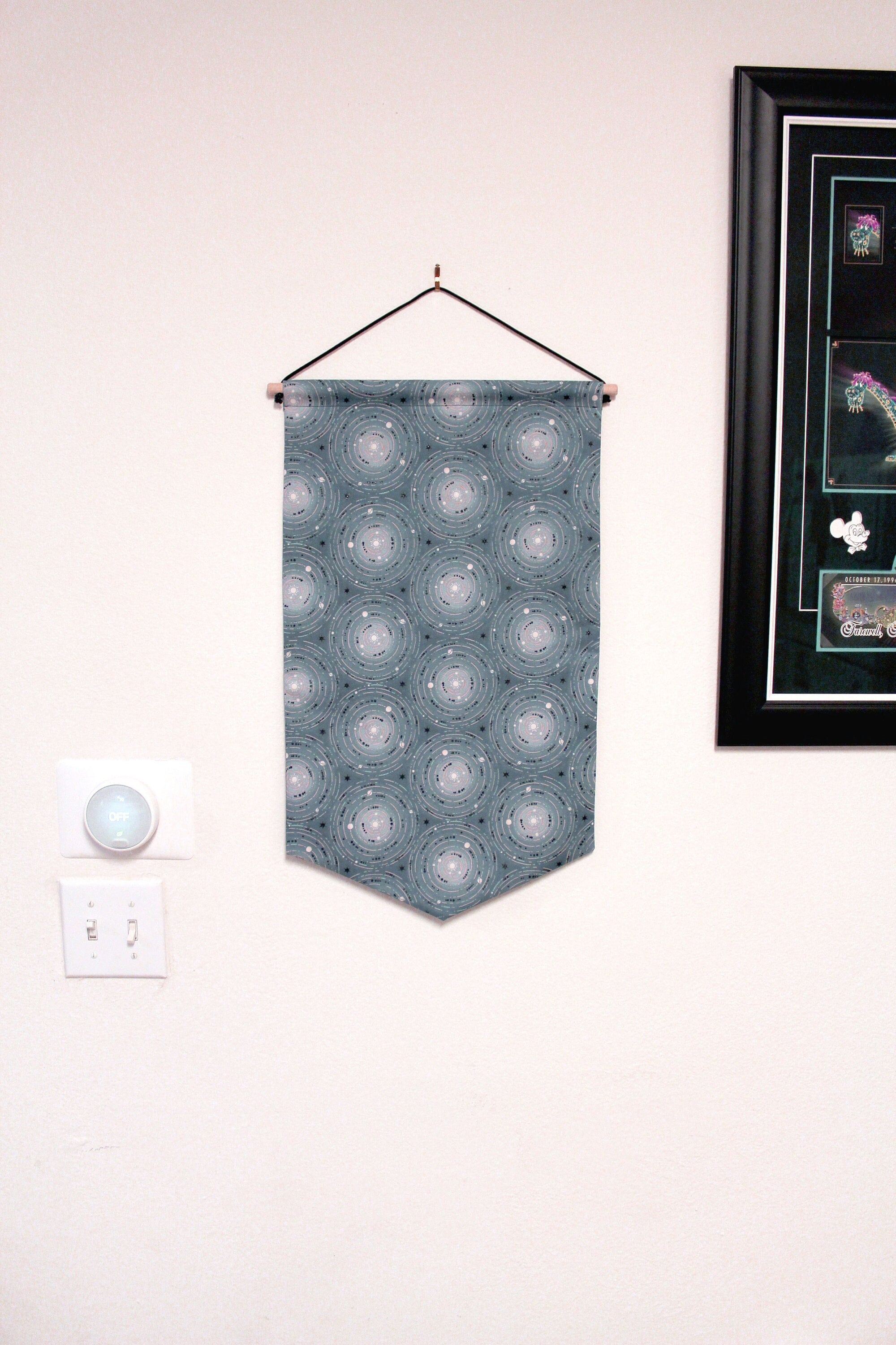 Blue Grey Spiral Galaxy Pin Banner Blue Pin Banner Enamel - Etsy