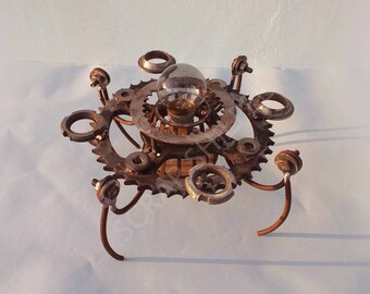 Scrap Metal Lamp | Etsy