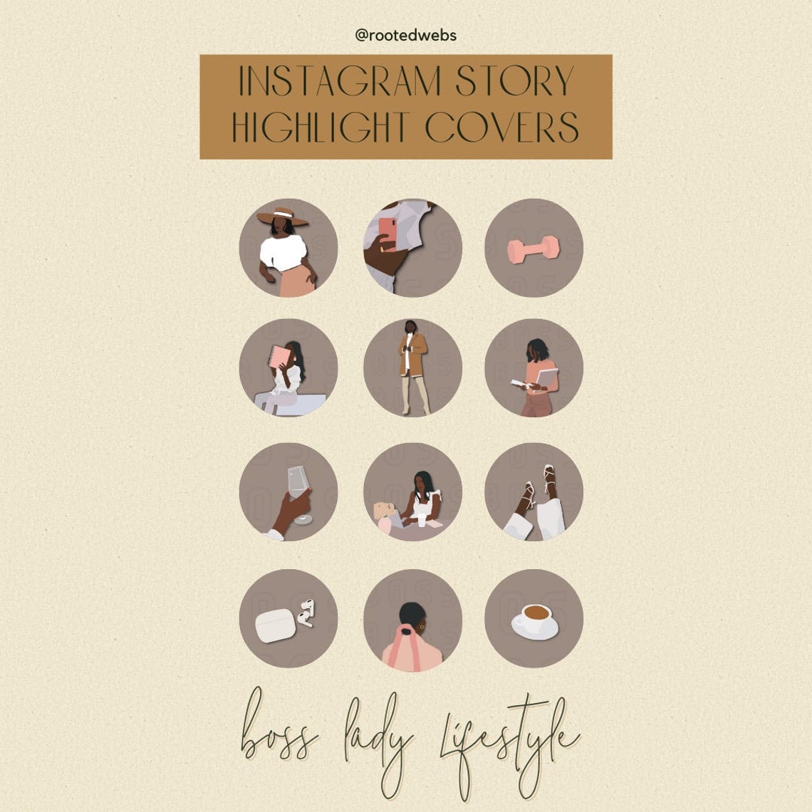 Black Girl Mood 4 Eva Boss Lady Instagram Story Template | Etsy