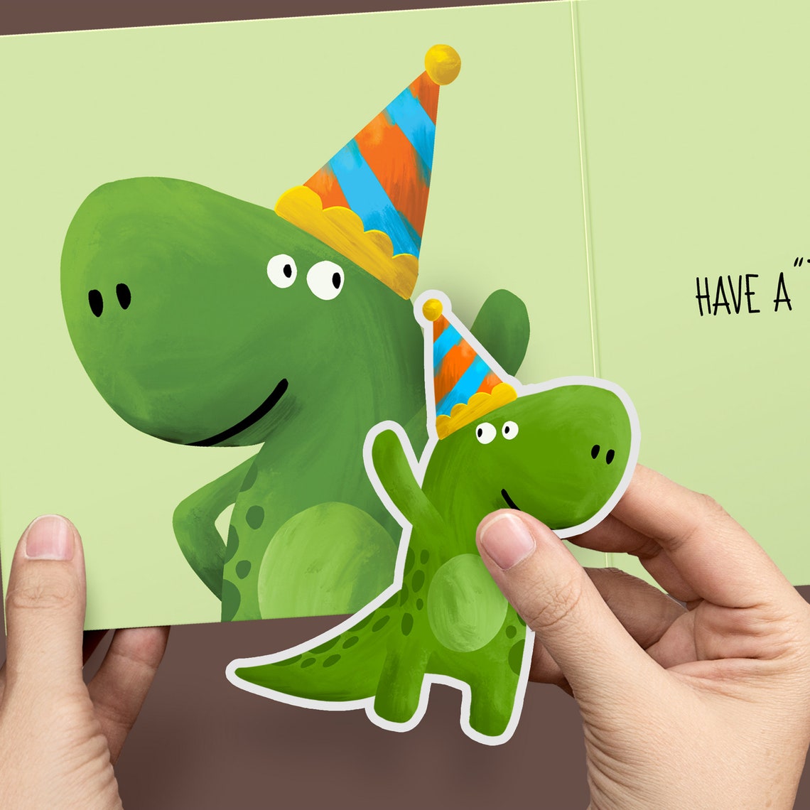 Funny Dinosaur Birthday Card, 'roar-some' T-rex Design - Etsy