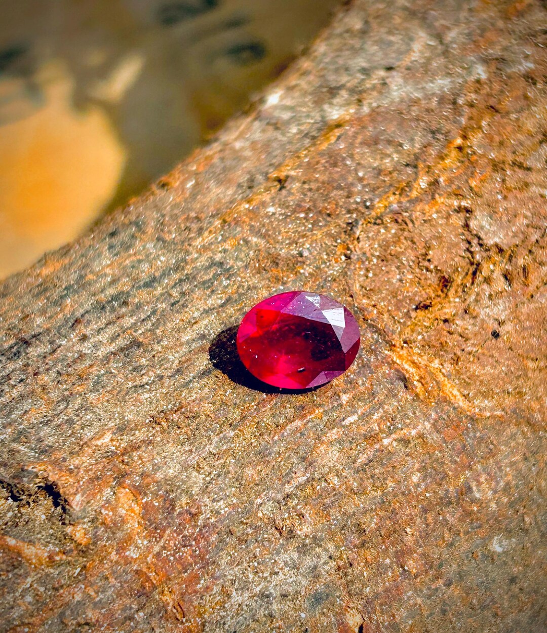Faceted Oval Ruby Gemstone: 4.55 Carat, 11x9x5mm - Etsy