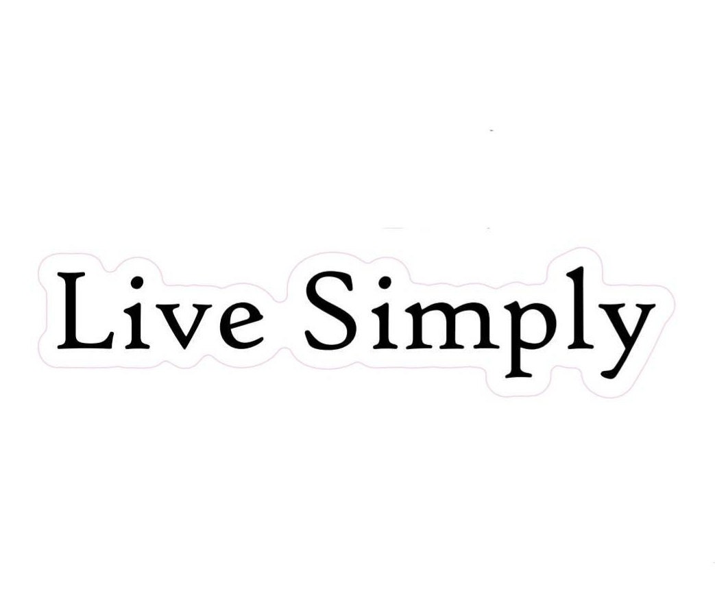 Live Simply Sticker - Etsy