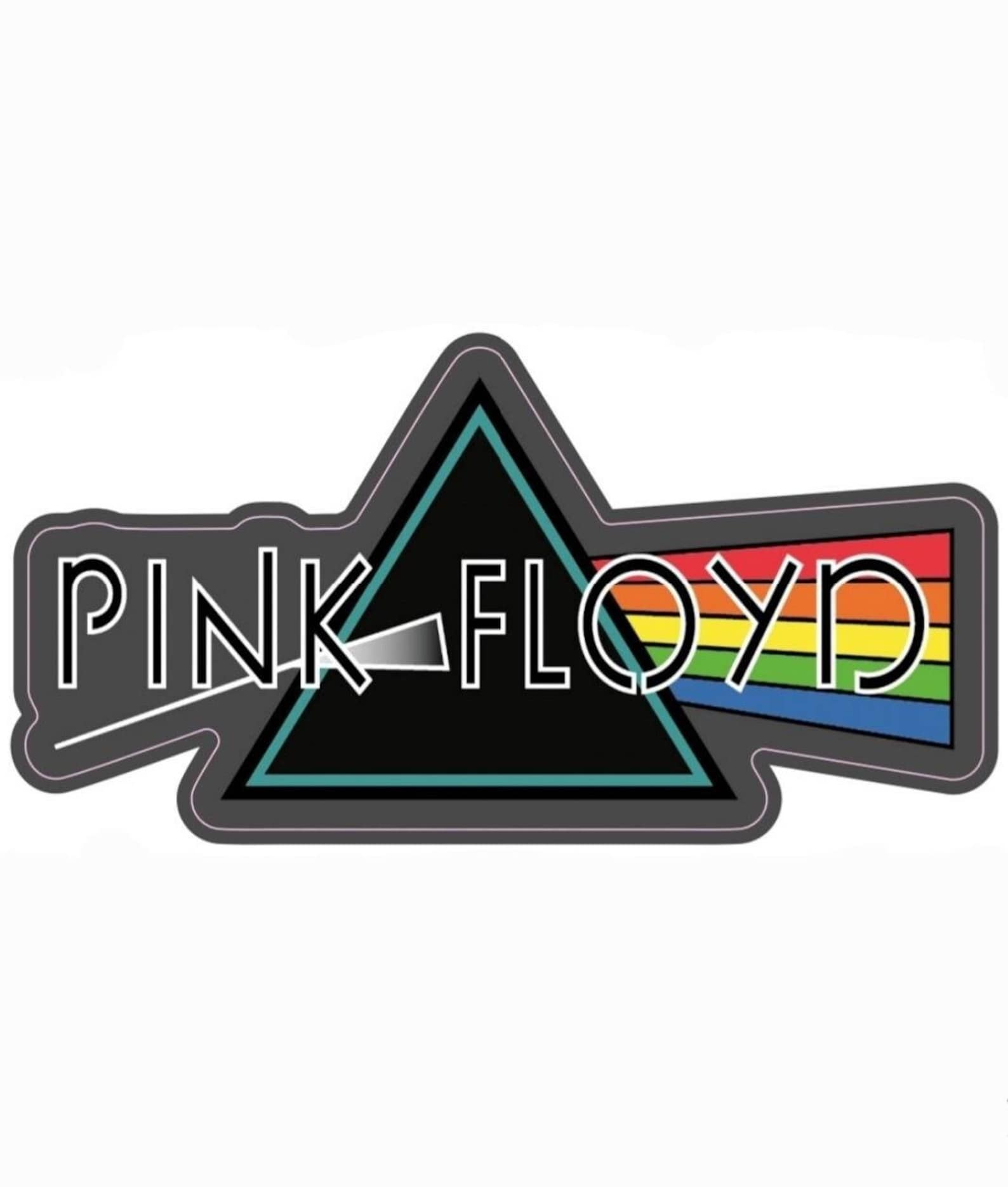 Pink Floyd Retro Style Prism Sticker - Etsy