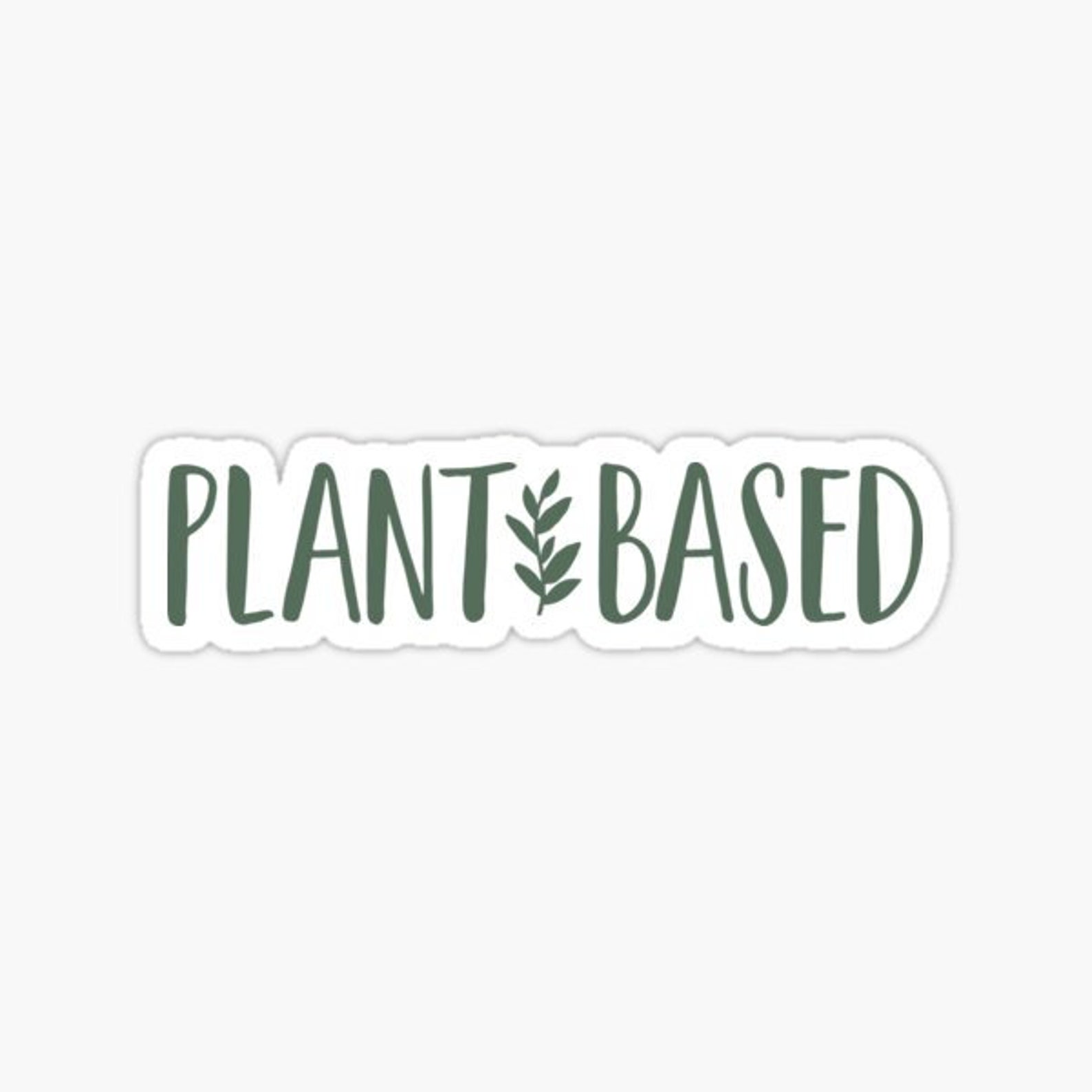 Plant Based Sticker - Etsy