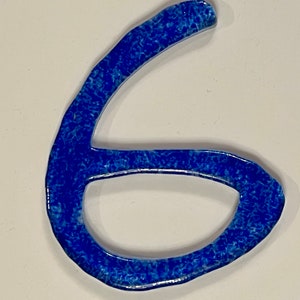 Glass Numbers- House Address, Mailbox, or Door Numbers; Resin and ...