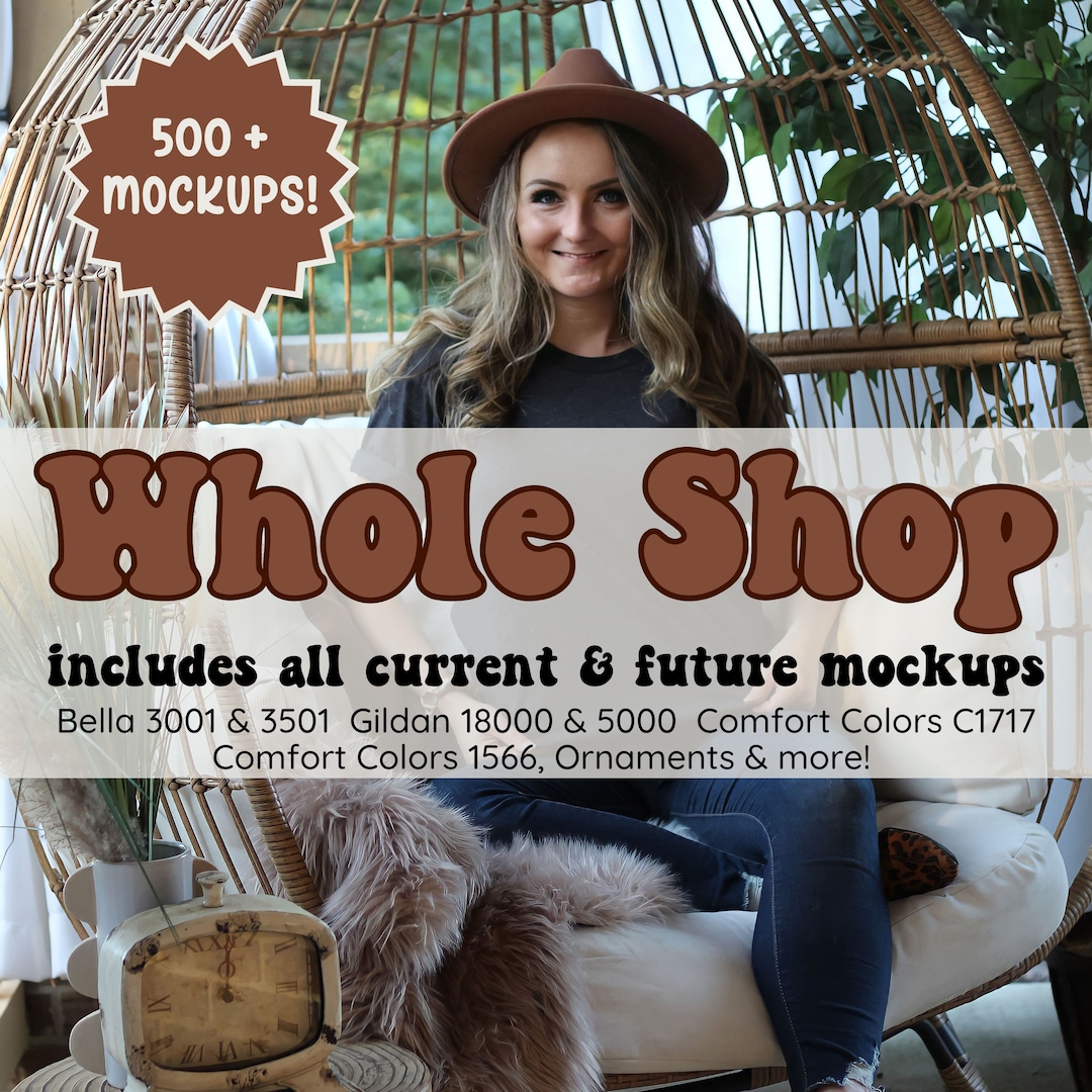 Whole Shop Mockup Bundle, Entire Shop Mock up Bundle, Bella Canvas ...