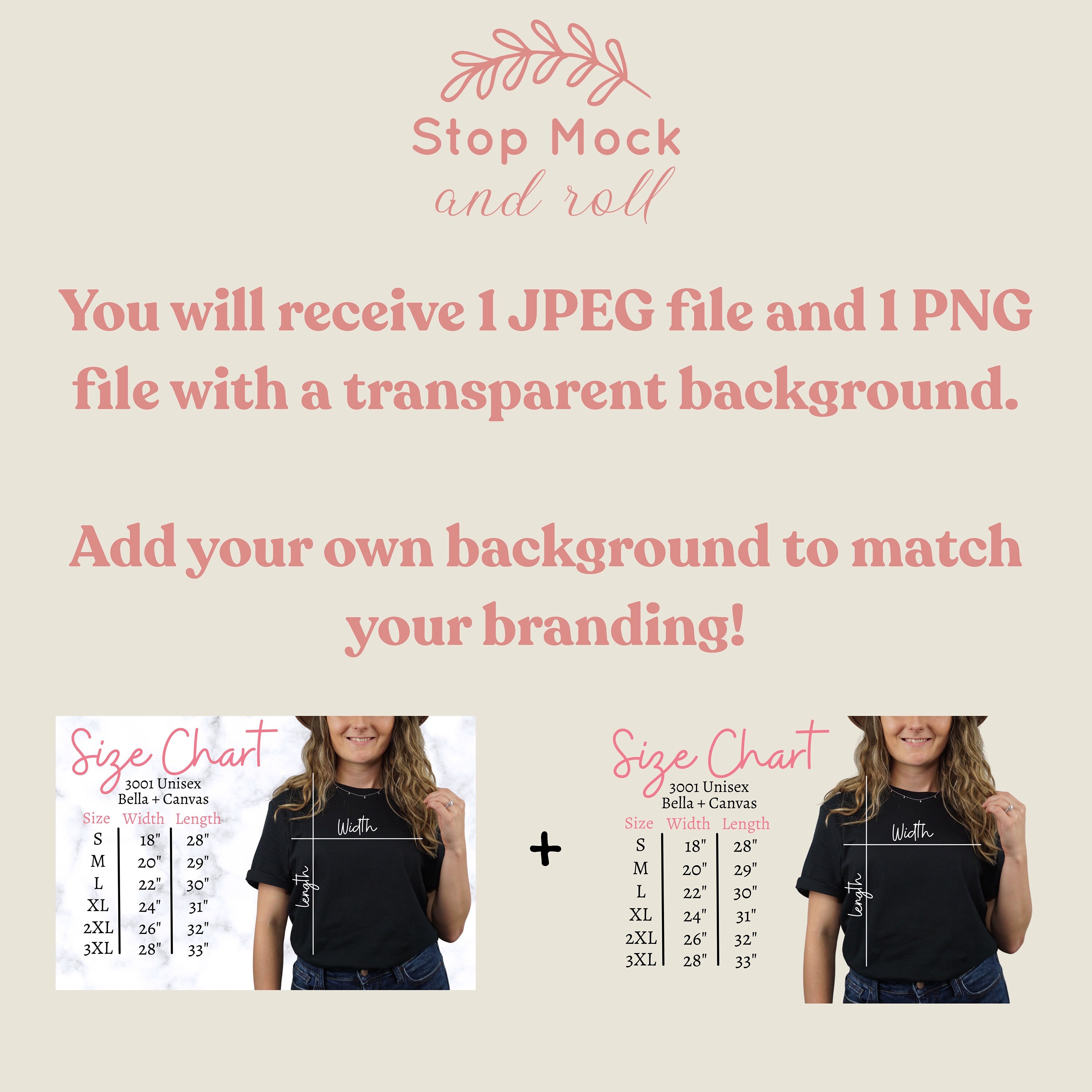 3001 Size Chart Small 3XL Size Chart Bella Canvas 3001 - Etsy Canada