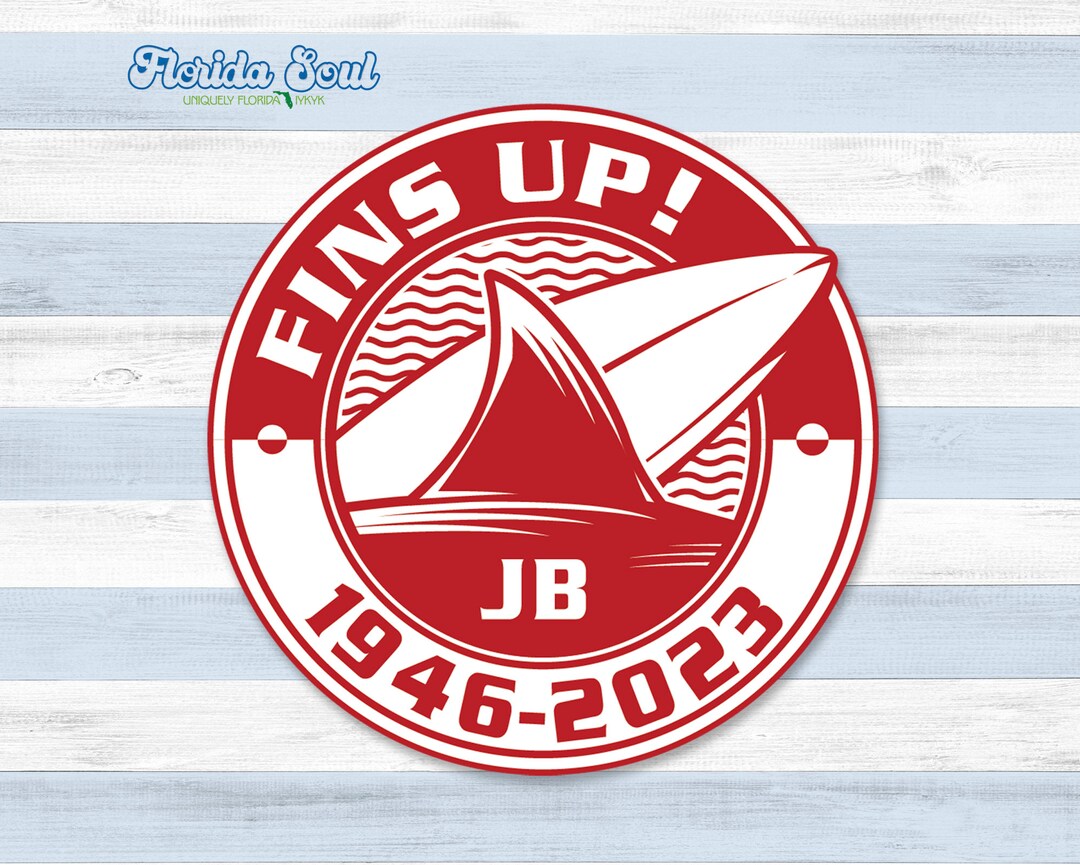 Red Fins up Sticker - 5" - Etsy