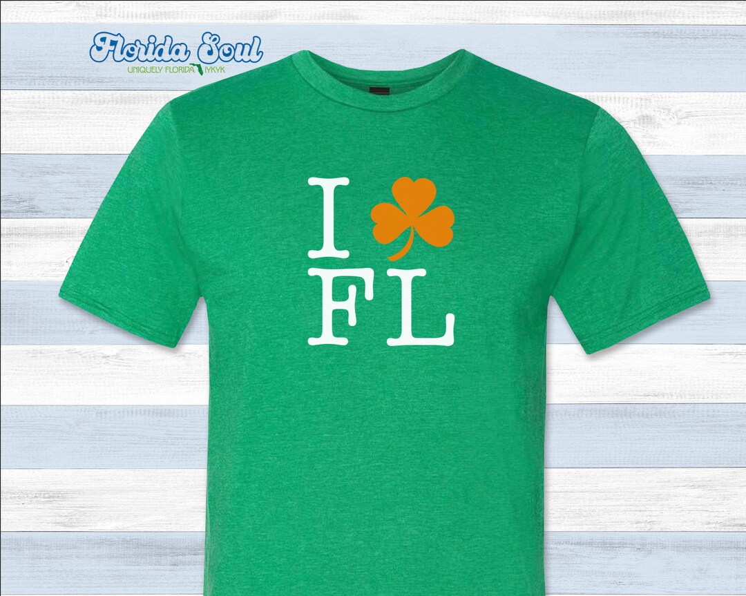 I Clover FL-A Little Irish in Florida-t-shirt - Etsy