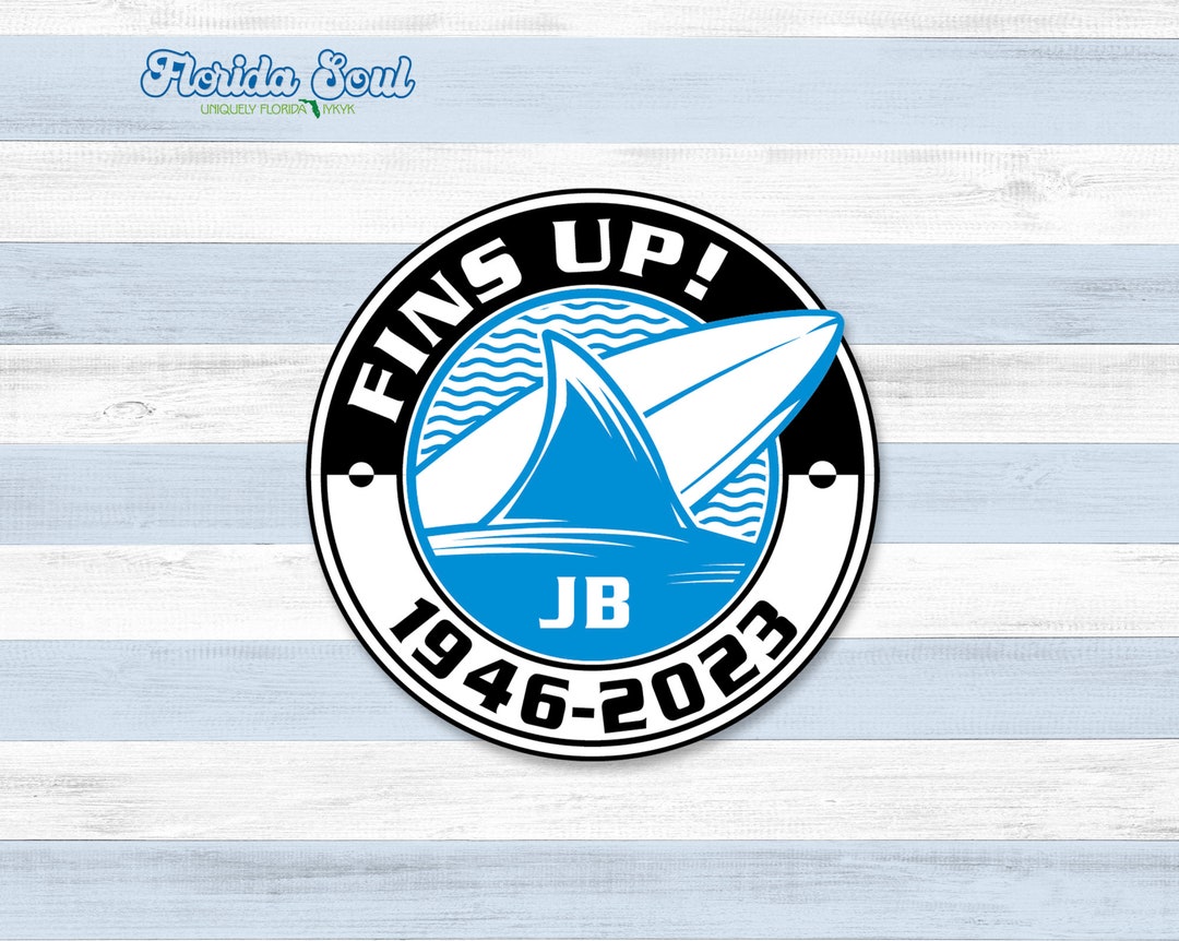 Blue Fins up Sticker - 3" - Etsy
