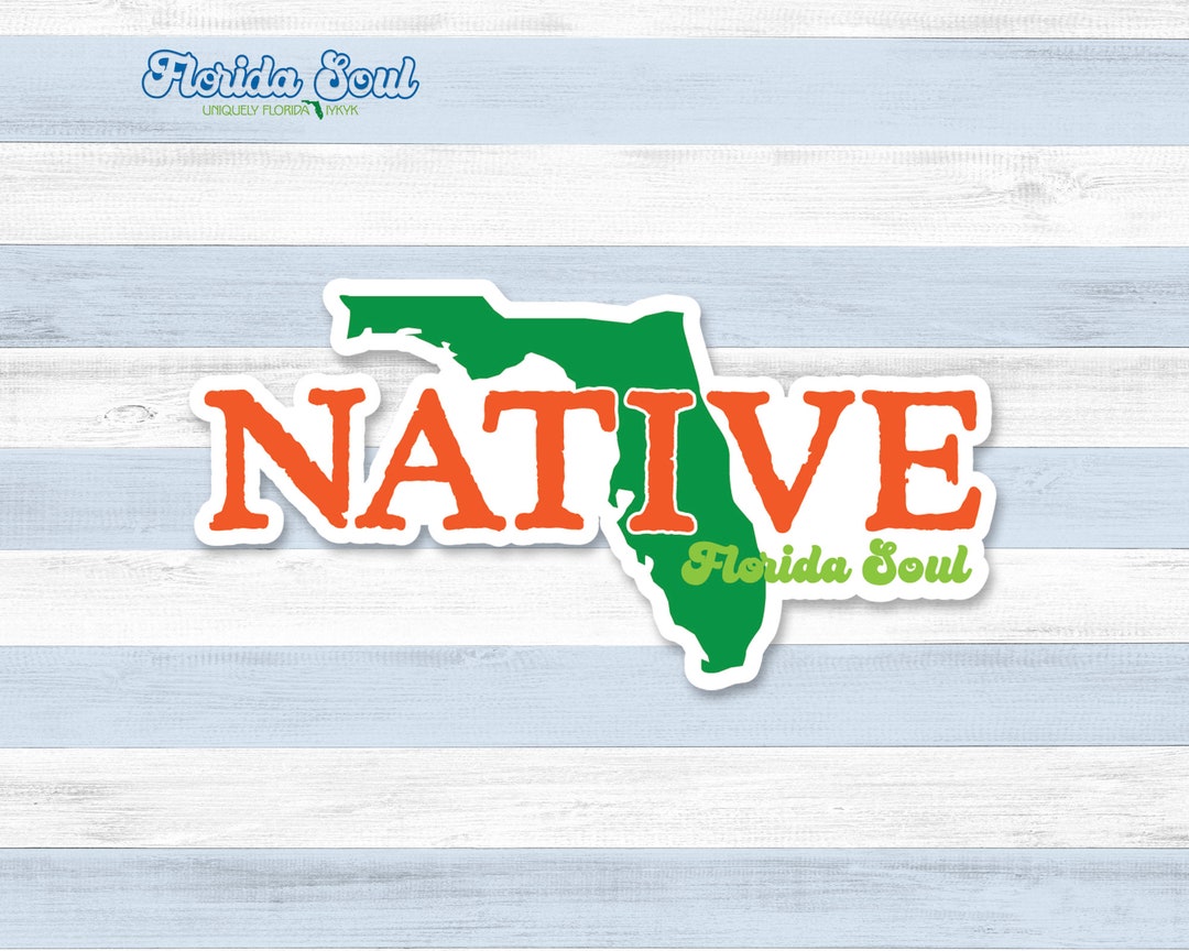 Florida Native Sticker- 5" - Etsy