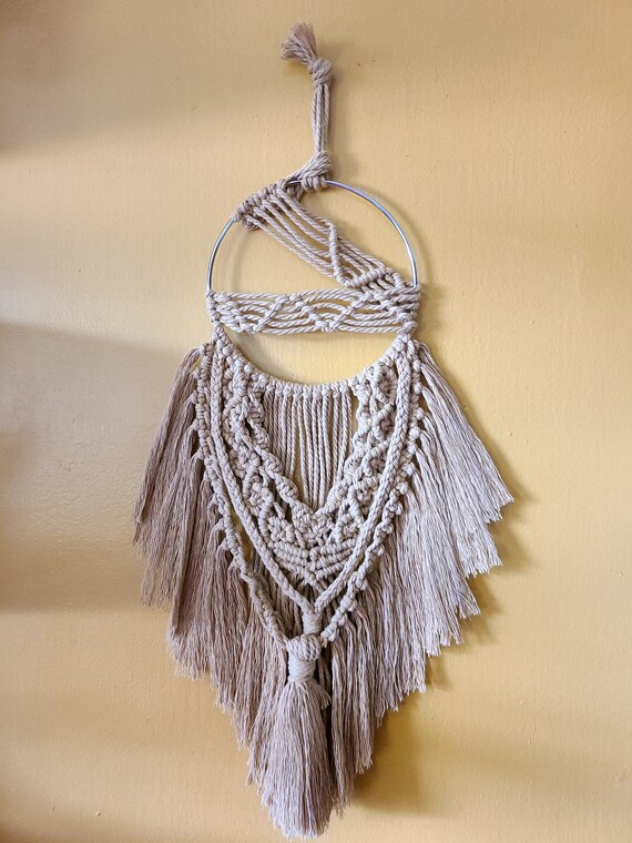 5 Hoop Macrame Wall Art Hangs | Etsy