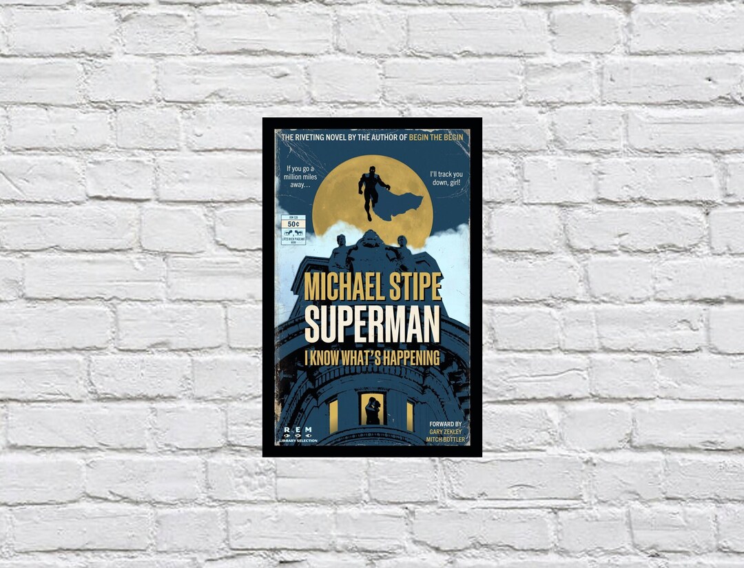 Superman - REM Trade Paperback Poster - Etsy