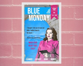 Blue Monday Poster New Order - Etsy