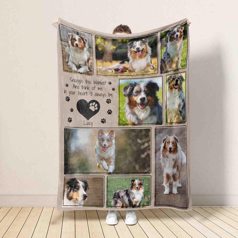 Soft Dog Picture Blanket - Etsy