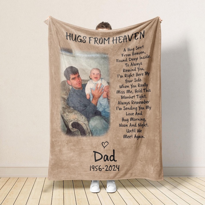 Personalized Picture Blankets in Memory of Loved Ones - Etsy
