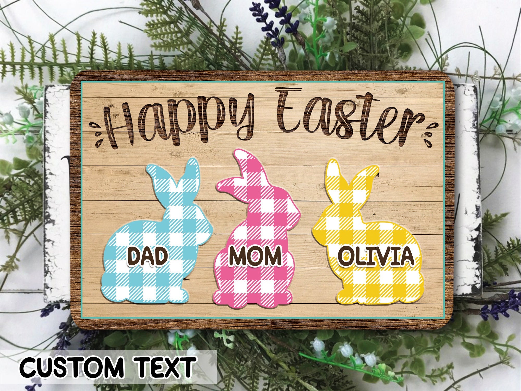 Paint & Canvas Art & Collectibles Easter bunny family Bunny family ...