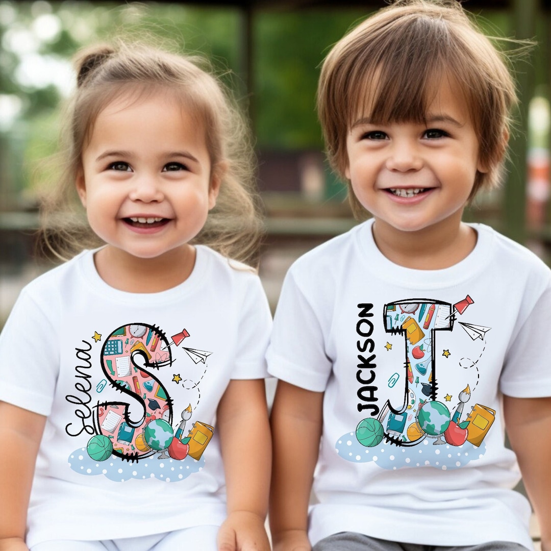Back to School Kids Shirt, Personalized Kids Name Shirt, Custom ...
