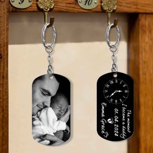 1st Fathers Day Gift, New Dad Gifts, Personalized the Moment I Became A ...