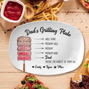 Personalized Father's Day Gift for Dad, Custom Dads Grilling Platter ...