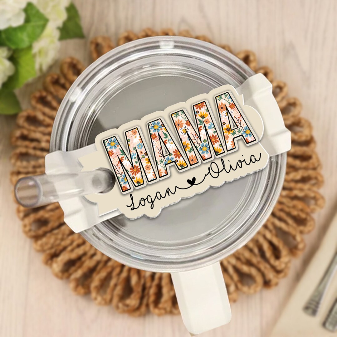 Personalized Mama With Kids Name Tumbler Name Tag, 30oz 40oz Tumbler ...