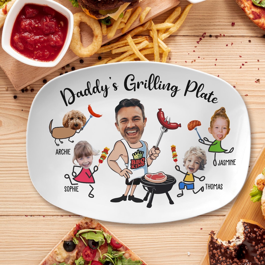 Personalized Fathers Day Gift for Dad, Custom Dad Photo Grilling ...