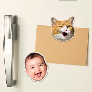 Personalized Photo Face Magnet, Custom Face Magnets, Custom Funny Photo ...